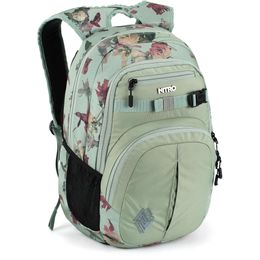 Nitro Kinder Schulrucksack "Chase", gr&uuml;n, Polyester, Basic, Rucks&auml;cke, Alltagsrucksack, Rucksack f&uuml;r Freizeit, Schule, Arbeit und Reise