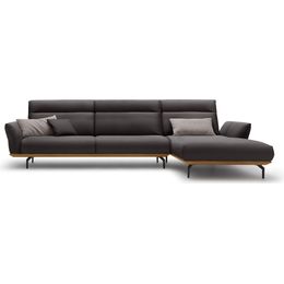 Ecksofa, B:338cm H:103cm T:183cm, braun, CREATION BY ROLF BENZ, NaturLEDER OSKAR (echtes Rindsleder), Wohnzimmer, Sofas, "CR.460 Designsofa mit