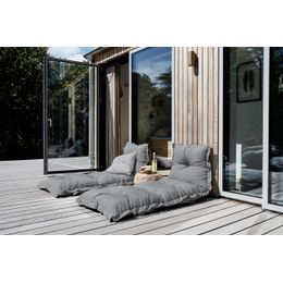 Gartensessel Karup Design, B:65cm H:30cm T:75cm, grau, Polysterf&uuml;llung;Webstoff-Bezug (100% Acryl Dralon), Sessel, "Sit and Sleep", OUT