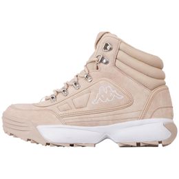 Kappa Damen Schn&uuml;rboots, Gr. 41, beige, Synthetik, Schuhe, mit kuschelig-warmem Futter