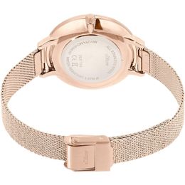 s.Oliver Damen Quarzuhr, rosa, Armbanduhren, Armbanduhr, Damenuhr, analog, Edelstahlarmband