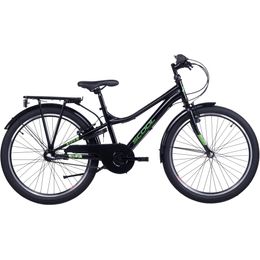 S'COOL S&rsquo;COOL Kinderfahrrad "S'COOL troX", 35cm, 24 Zoll (60,96cm), schwarz, Fahrr&auml;der