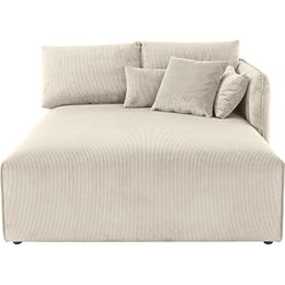 Ottomane OTTO HOME, B:138cm H:86cm T:168cm, beige, 92% Polyester, 8% Polyamid, Sofas, "Nöre", Lounge-Modul - zum eigenen Zusammenstellen, Breite