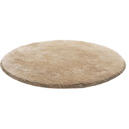 Badematte HOMIE LIVING, H:30mm, beige, Polyester, Badematten, "Porto Azzurro", Badteppich, uni, rechteckig & rund, waschbar, Badezimmerteppich