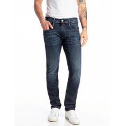 Replay Herren Slim-fit-Jeans "Anbass", blau, Gr. 30, Denim/Jeans, Obermaterial: 99% Baumwolle, 1% Elasthan, Jeans