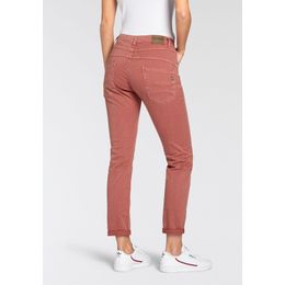 Please Jeans Damen Boyfriend-Hose, rosa, Gr. S, Abriebeffekte, Web, Obermaterial: 98% Baumwolle, 2% Elasthan, Hosen
