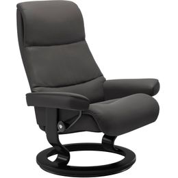 stressless "View" Set, Relaxsessel mit Hocker, mit Classic Base, Gr&ouml;&szlig;e M,Gestell Schwarz