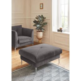 Hocker Trendmanufaktur, B:86cm H:46cm T:72cm, braun, Wohnzimmer, Hocker, "Chilltime, elegant und bequem durch Komfortsitzh&ouml;he 46cm, hoher Fu&szlig;", mit