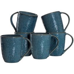 Leonardo Becher "Kaffeebecher Matera 430 ml 6er Set", blau, Trinkgefäße