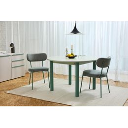 Esstisch Tom Tailor HOME, B:120cm H:76cm T:120cm, gr&uuml;n, Tische, "COLOR TABLE", Esstisch, 4-Fu&szlig;, 3 Gr&ouml;&szlig;en, 3 Dekorfarben, 4 Fu&szlig;farben, ABS-Kante