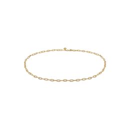 Elli Premium Damen Kette ohne Anhänger "Basic Gliederkette Blogger Trend 925er Silber", 40, ohne Stein, Silber 925 (Sterlingsilber), L: 40, gold,