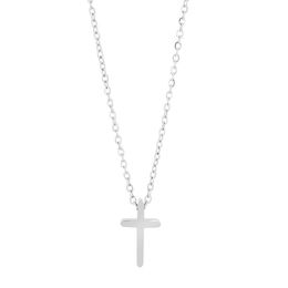 Adelia´s ADELIA ́S Damen Kette mit Anhänger "Neuheit 2025 - Unisex Edelstahl Halskette mit Anhänger Kreuz", unbekannt, Edelstahl, silber, Edelstahl, Halsketten