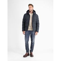 Lerros Herren Steppjacke "Lerros Gef&uuml;tterte Steppjacke mit abnehmbarer Kapuze", blau, Gr. XXL, 100% Nylon, Jacken, Wasser- und windabweisend,