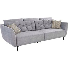 Jockenh&ouml;fer Big-Sofa, B:251cm T:110cm, grau, JOCKENH&Ouml;FER GRUPPE, Korpus: 100% Polyester;Kissen: 70% Polyacryl, 30% Baumwolle, Sofas, "Spa, im Retrolook mit