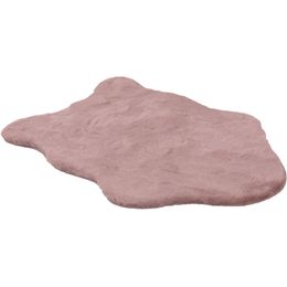 Sch&ouml;ner Wohnen Kollektion Fellteppich, B:60cm H:26mm L:90cm, rosa, SCH&Ouml;NER WOHNEN-KOLLEKTION, Kunstfaser, Teppiche, "Tender", weich durch Microfaser, Kaninchenfell Haptik,