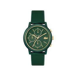 Multifunktionsuhr Lacoste "Lacoste.12.12 MOVE MULTI", grün, Armbanduhren, Herren, Quarzuhr, Armbanduhr, Herrenuhr, Silikonarmband, analog