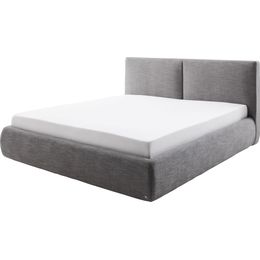 Meise M&ouml;bel Polsterbett MEISE.M&Ouml;BEL, B:199cm H:103cm L:225cm, grau, Bezug Bett: Stoff (90% Polyester, 10% Baumwolle), Betten, "Atesio", Wahlweise mit Lattenrost,