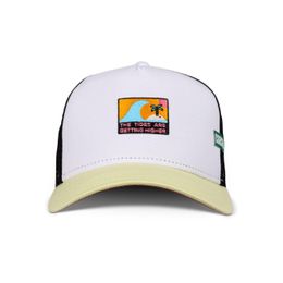 COASTAL Damen Trucker Cap "Coastal HFT HigherTides"weiß, 60% Baumwolle, 40% Polyester, Caps