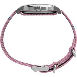 Timex Damen Quarzuhr "PEANUTS WEEKENDER", rosa, Armbanduhren, Armbanduhr, Damenuhr, Mineralglas, analog, Textilarmband