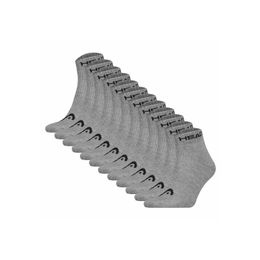 Head Herren Sneakersocken "Socken Elements All Sport Quarter 12P 12er Pack", Gr. 43, grau, Obermaterial: 73% Baumwolle CO. 23% Polyester PES. 2%