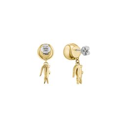 Lacoste Damen Paar Ohrstecker "MATCHPOINT", Edelstahlgelbgoldfarben, edelstahlfarben, Edelstahl, Ohrringe