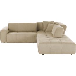 Ecksofa 3C CANDY, B:285cm H:74cm T:268cm, grau, 100% Polyester, Wohnzimmer, Sofas, "Yoshy Komfortsofa, bequem und modern, hochwertige