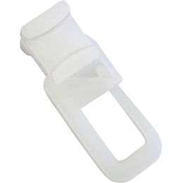 Klick-Gleiter Gardinia, wei&szlig;, Aluminium, Gardinenbefestigungen, "Duo X-Gleiter", Serie Fl&auml;chenvorhang-Technik Atlanta 3-l&auml;ufig