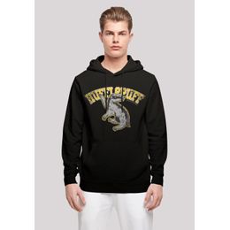 F4NT4STIC Herren Kapuzenpullover "Harry Potter Hufflepuff Sport Emblem", schwarz, Gr. XL, Obermaterial: 50% Baumwolle, 50% Polyester, Pullover, Print