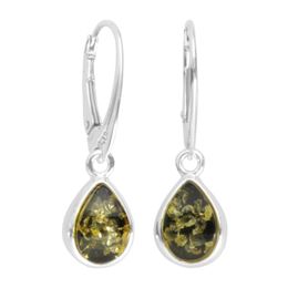 OSTSEE-SCHMUCK Damen Paar Ohrh&auml;nger "- Enela - Silber 925/000 - Bernstein", Silber 925 (Sterlingsilber), silber, Silber 925 (Sterlingsilber), Ohrringe