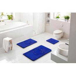 Badematte Batex, H:27mm, blau, Polyacryl, Badematten, "Bolia", extra weiches und pflegeleichtes Garn