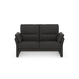 2-Sitzer DOMO collection, B:159cm H:95cm T:88cm, grau, 100% Polyester, Sofas, "Pina, schmale Armlehnen, mit Federkern, kompakt & elegant", Hoher