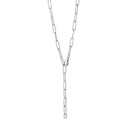 Vivance Damen Collierkettchen "925/- Sterling Silber wei&szlig; Gliederkette glanz 50 cm", 50cm, Silber 925 (Sterlingsilber), L: 50 B: 3,5mm, wei&szlig;, Silber