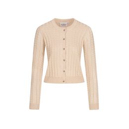 N&uuml;bler N&Uuml;BLER Damen Strickjacke "Strickjacke Sonja", beige, Gr. L, Obermaterial: 60% Viskose CV. 40% Baumwolle CO., Strickjacken