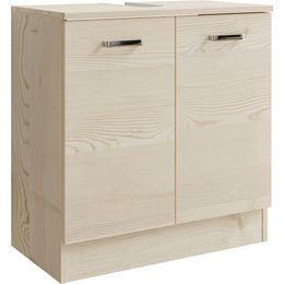 Waschbeckenunterschrank SAPHIR, B:60,2cm H:62,4cm T:33cm, beige, Spanplatte, Badezimmer, Schr&auml;nke, "Quickset 301", 60,2 cm breit