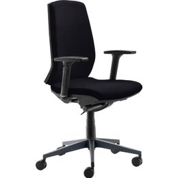 mayer Sitzmöbel Drehstuhl MAYER SITZMÖBEL, B:67cm H:106cm T:62cm, schwarz, Polyester, Büro, Stühle, "2470", Rückenhöhe 7-fach verstellbar