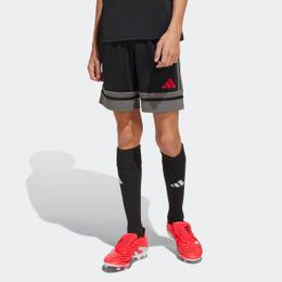 Jungen Trainingsshorts "SQUA25 SHO Y"schwarz, team grau four, pure ruby, Gr. 128, adidas Performance, Obermaterial: 100% Polyester, Hosen