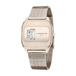 Damen Quarzuhr "Vinyl Vision"ros&eacute;goldfarben, Liebeskind Berlin, Armbanduhren, Armbanduhr, Damenuhr, Edelstahlarmband, analog