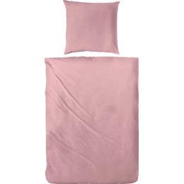Bettw&auml;sche Primera, rosa, Renforc&eacute;, Obermaterial: 100% Baumwolle, Bettw&auml;sche, "Uni Baumwolle", im modernen Uni-Look