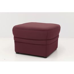 Hocker DOMO collection, B:60cm H:40cm T:60cm, rot, Wohnzimmer, Hocker, "Montana"