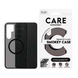 Handyh&uuml;lle "Magnetic Compatible Smokey Case f&uuml;r Samsung Galaxy S24+", B:11cm H:2cm T:19,5cm, schwarz, CARE BY PANZERGLASS, H&uuml;llen, Backcover,