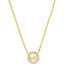 Michael Kors Damen Kette mit Anhänger "Schmuck Geschenk Silber 925 Halsschmuck PREMIUM", Silber 925 (Sterlingsilber), L: 43, gold, Silber 925