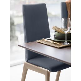 Polsterstuhl stressless, B:57cm H:105cm T:60cm, blau, Microfaser DINAMICA (88% Polyester, 12% Polyurethan), Esszimmer, St&uuml;hle, "Laurel", High Back,