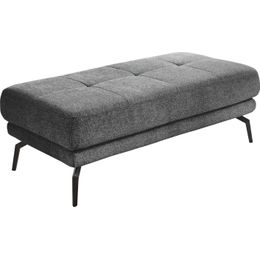Hocker DIE PLANBAR, B:132cm H:45cm T:68cm, grau, 100% Polyester, Wohnzimmer, Hocker, "MP-IN20126", in Bezug Mircrofaser