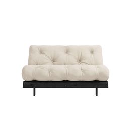 Daybett Karup Design, B:140cm H:85cm, beige, Bezug: 80% Baumwolle, 20% Polyester, Daybetten, "Daybett Roots Schlafsofa – Gästebett & Sofa aus