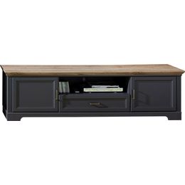 Lowboard Innostyle, B:193cm H:54cm T:51cm, grau, Holzwerkstoff, MDF, Wohnzimmer, Sideboards, "Jasmin", Breite 193 cm, 2 Holzt&uuml;ren, 1 Schubkasten, 1