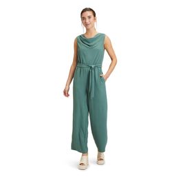 Cartoon Damen Overall "Damen Jumpsuit mit Bindegürtel", grün, Gr. 36, Obermaterial: 100% Polyester., Overalls, Design