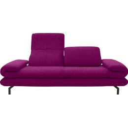 2-Sitzer, B:204cm H:83cm T:98cm, pink, LOOKS by Wolfgang Joop, 92% Polyester. 8% Nylon, Sofas, "LOOKS by Wolfgang Joop 2-Sitzer-Sofa >>LOOKS XIII<<",