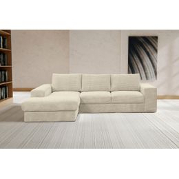 Ecksofa WERK2, B:280cm H:86cm T:190cm, beige, 90% Polyester, 10% Nylon, Wohnzimmer, Sofas, "Rozzana Design Ecksofa mit hohem Komfort, zeitlos &