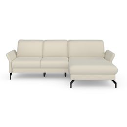 Sit & More Ecksofa SIT & MORE, B:253cm H:84cm T:165cm, beige, Wohnzimmer, Sofas, "Fashion L-Form", wahlweise mit Kopfteilverstellung und Vorziehsitz, motorisch