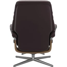 stressless "Sunrise" Set, Relaxsessel mit Hocker, mit Hocker, mit Cross Base, Gr&ouml;&szlig;e S, M & L, Holzakzent Eiche